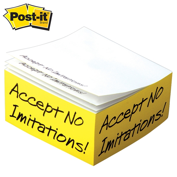 Promotional Post-it 4x4x2 Half Sticky Note Cube | Customized Post-It ...