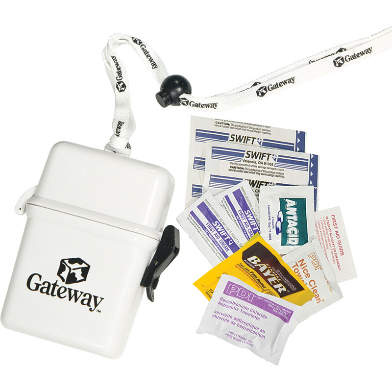 Promotional Deluxe First Aid Kit in a Plastic Container | Customized ... Promotional Deluxe First Aid Kit in a Plastic Container | Customized ...