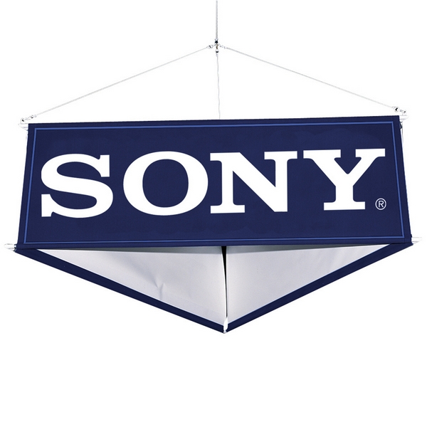 Customized 6 Ft 3-Sided Hanging Banner Kit | Promotional Hanging ...
